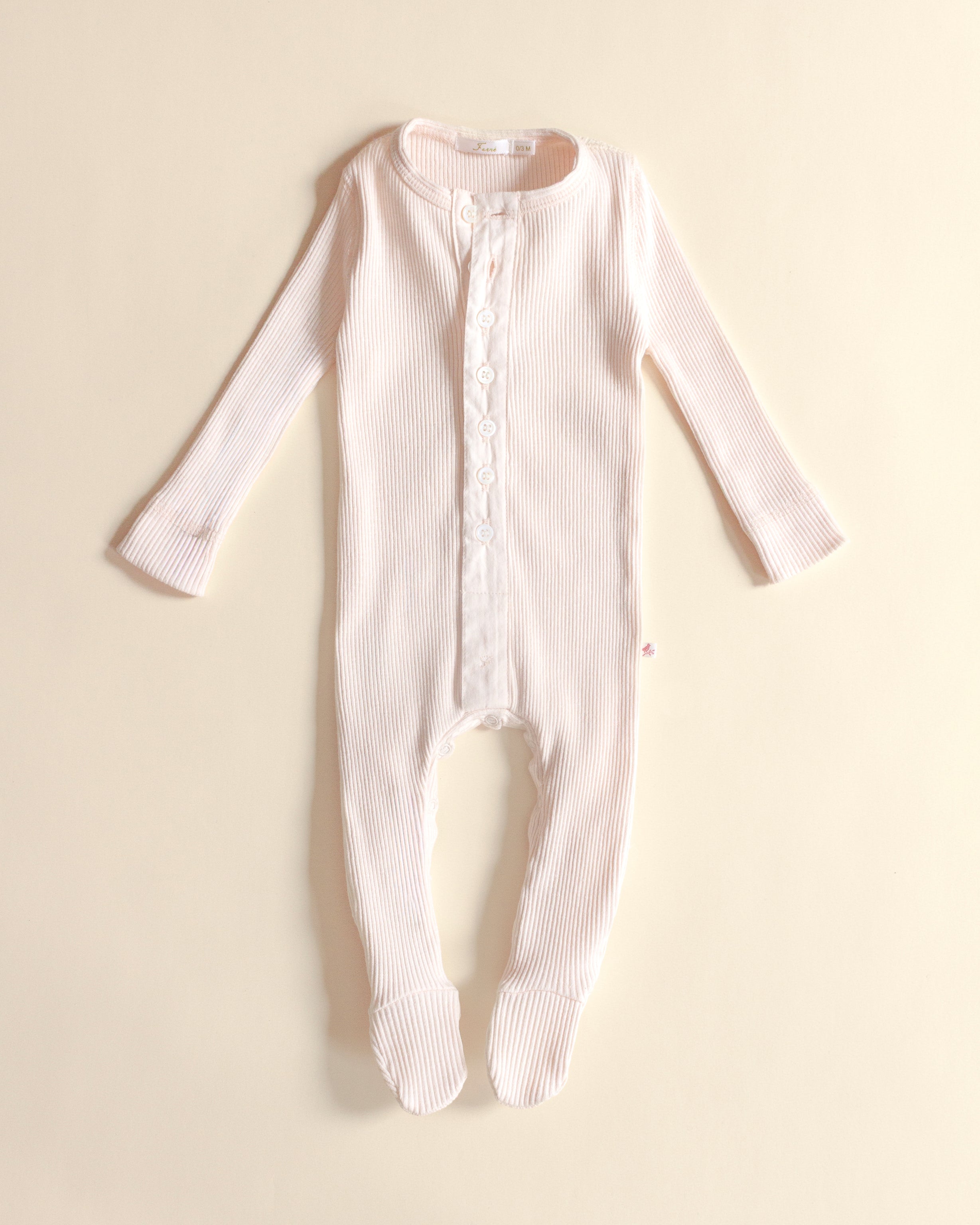 Slub Long John - Barely Pink – ferne-baby